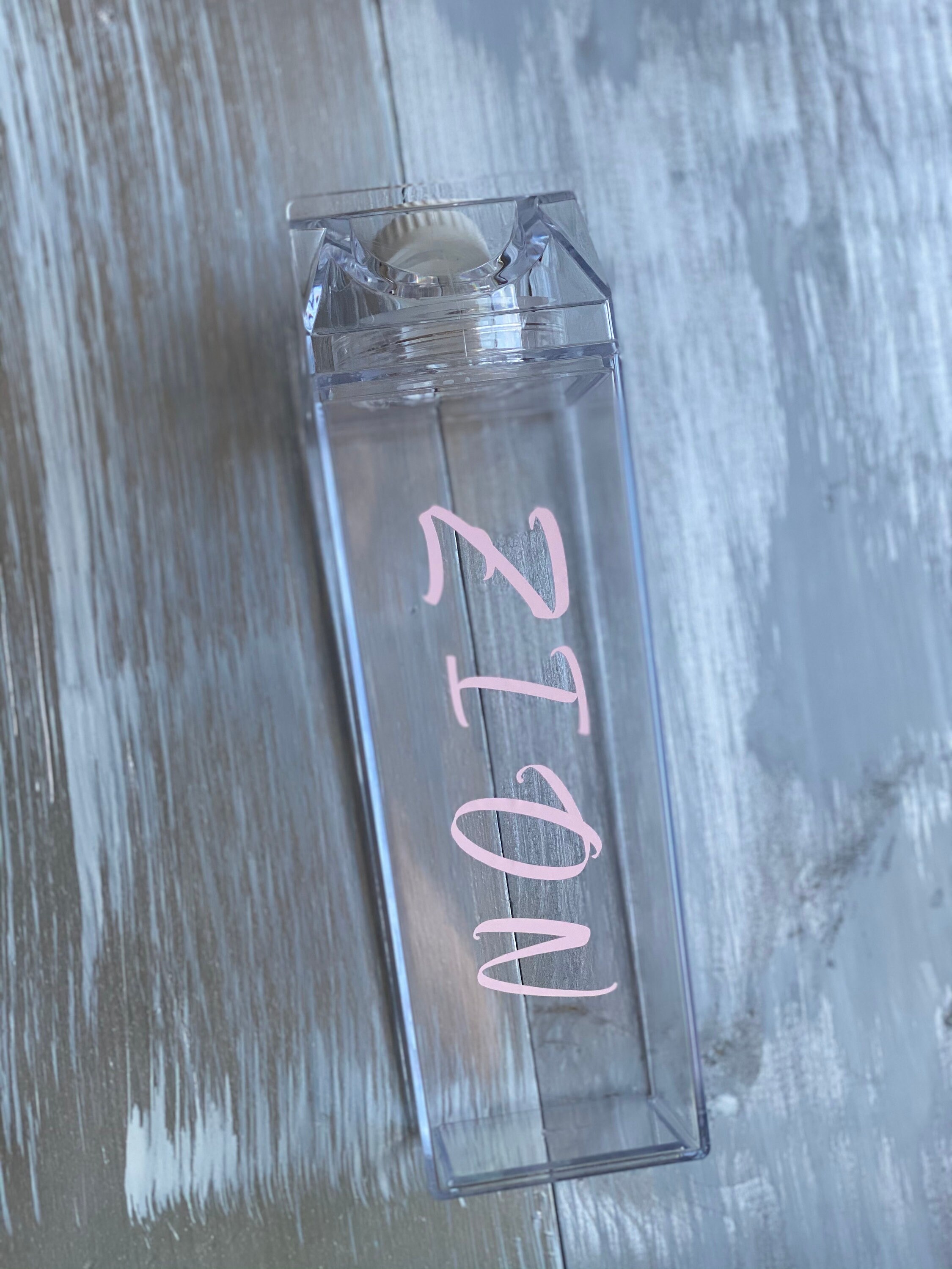 Personalized Milk Carton Water Bottles, Water Bottles, Acrylic Water ...