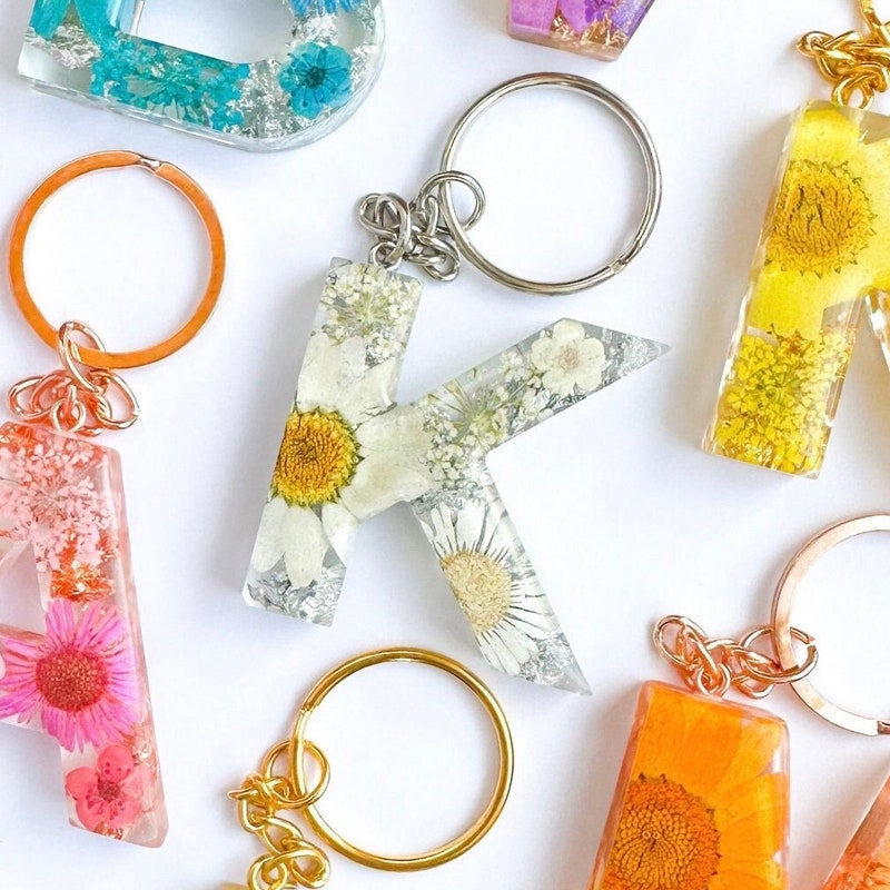 Resin Keychain - Etsy