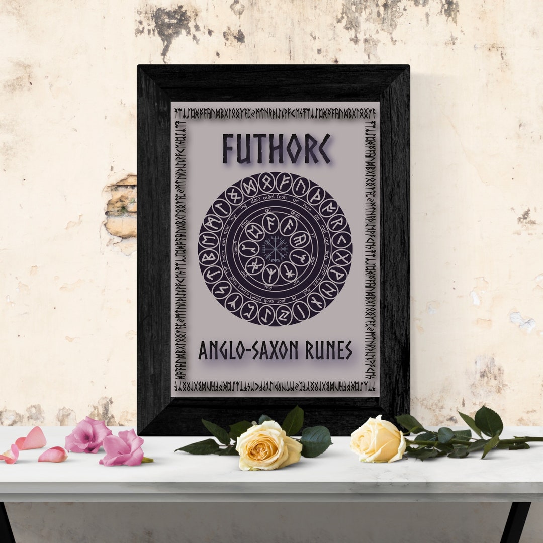 Poster Runes Futhorc. Anglo-saxon Runes Sheet. Immediate Download JPG ...
