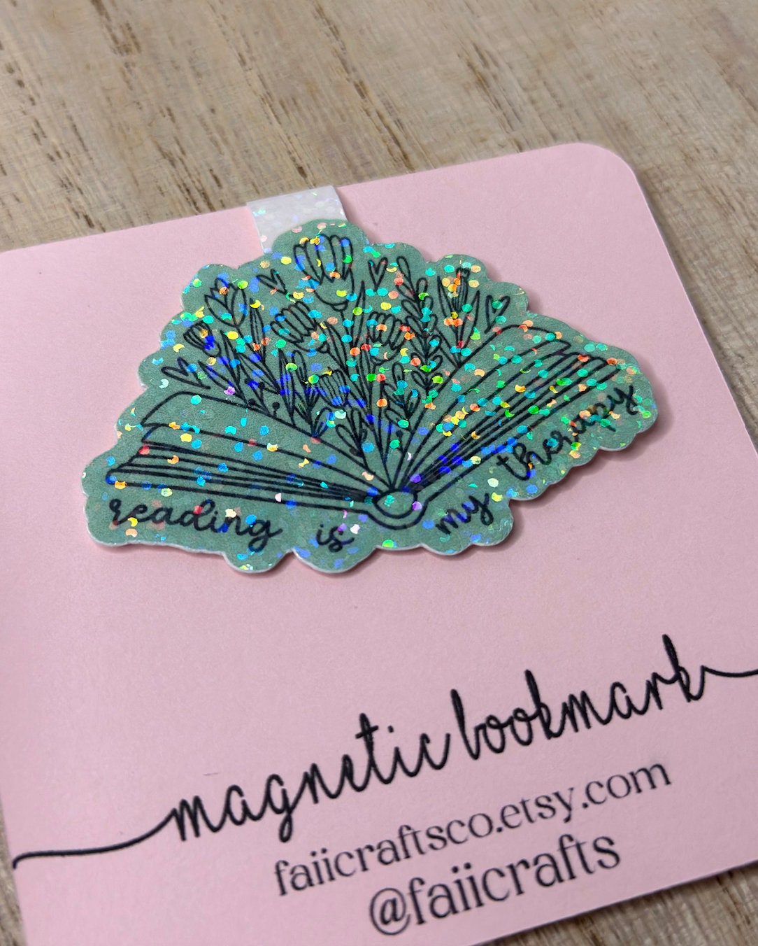 Reading is My Therapy Bookmark | Magnetic Bookmark | Magnet Bookmark ...