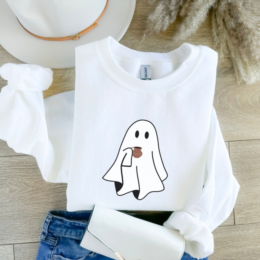 Ghost With Cafecito, Ghost With Taza De Barro, Ghost Drinking Coffee ...
