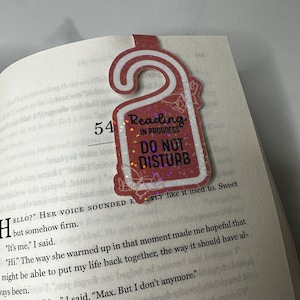 Reading in Progress Do Not Disturb Bookmark | Magnetic Bookmark ...