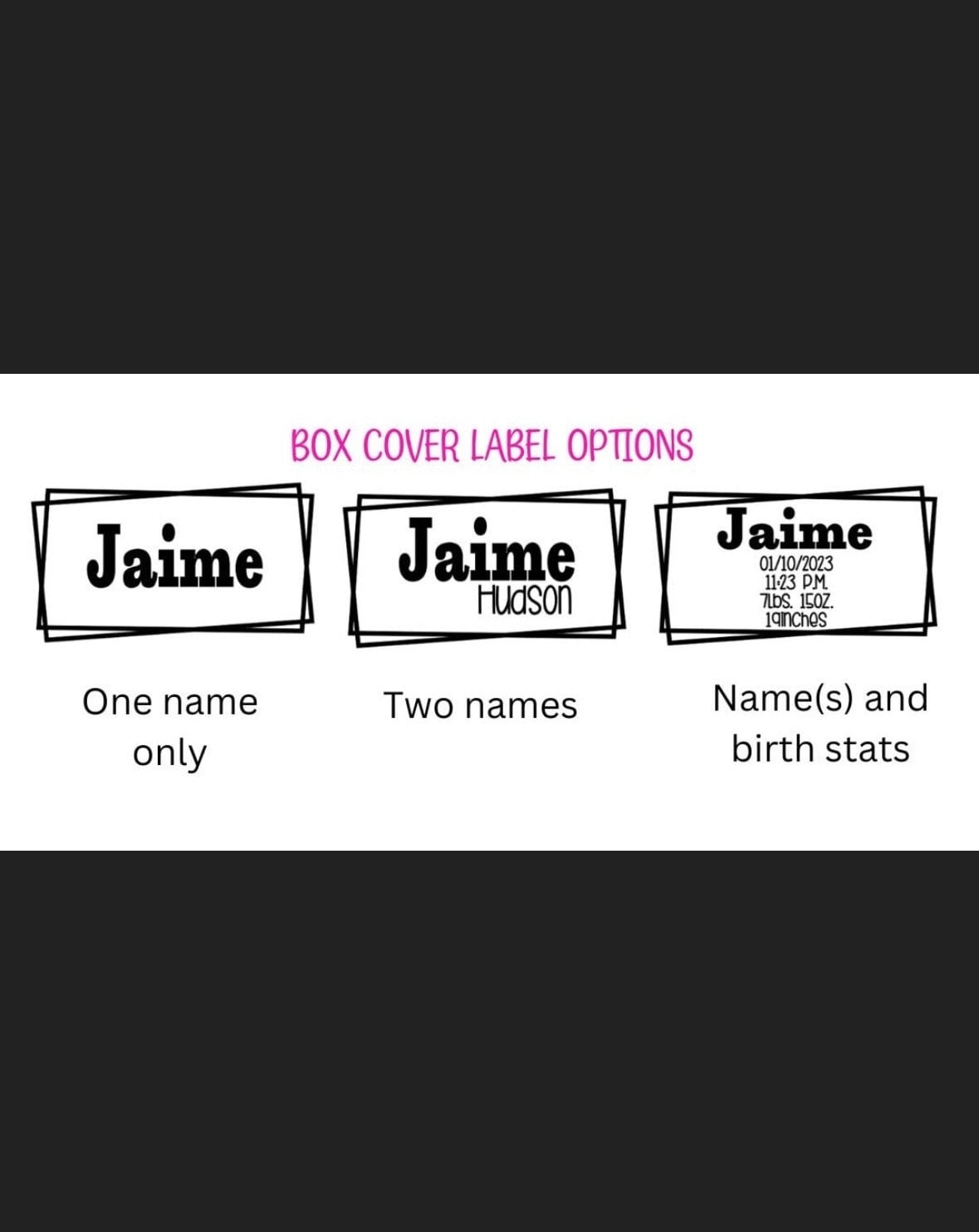 Baby Monthly Milestone Photo Box | First Year Baby Photo Memory Box ...