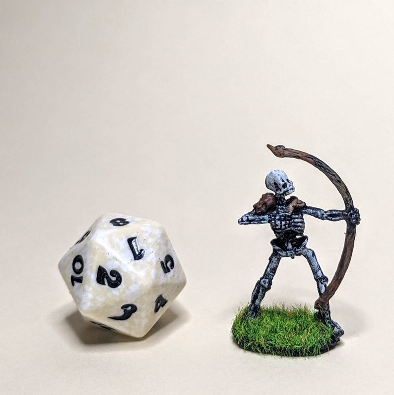 Skeleton archer tabletop rpg miniature, DnD, pathfinder, Dungeons and ...