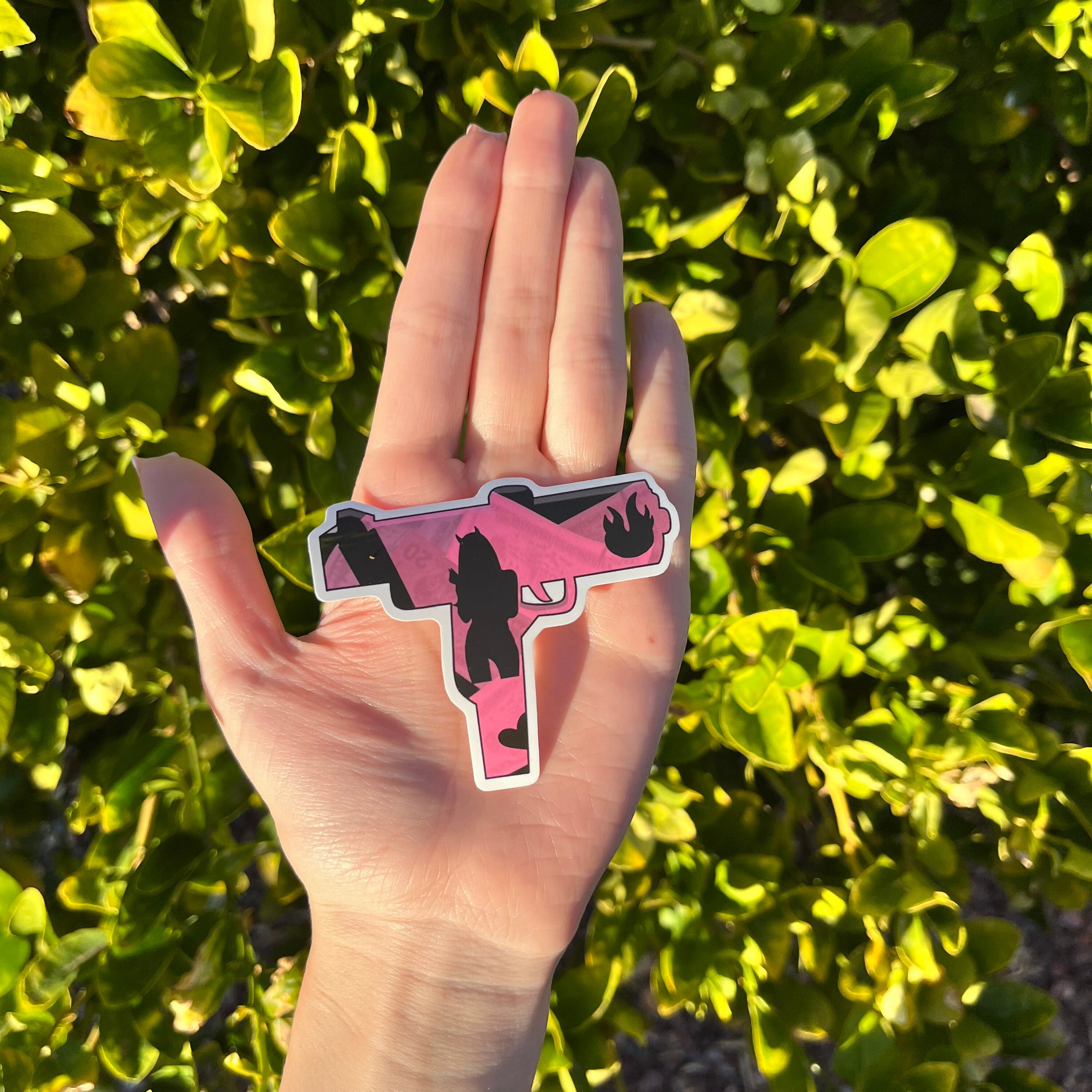 Money Gun Sticker Y2k Sticker Waterproof Sticker Aesthetic - Etsy