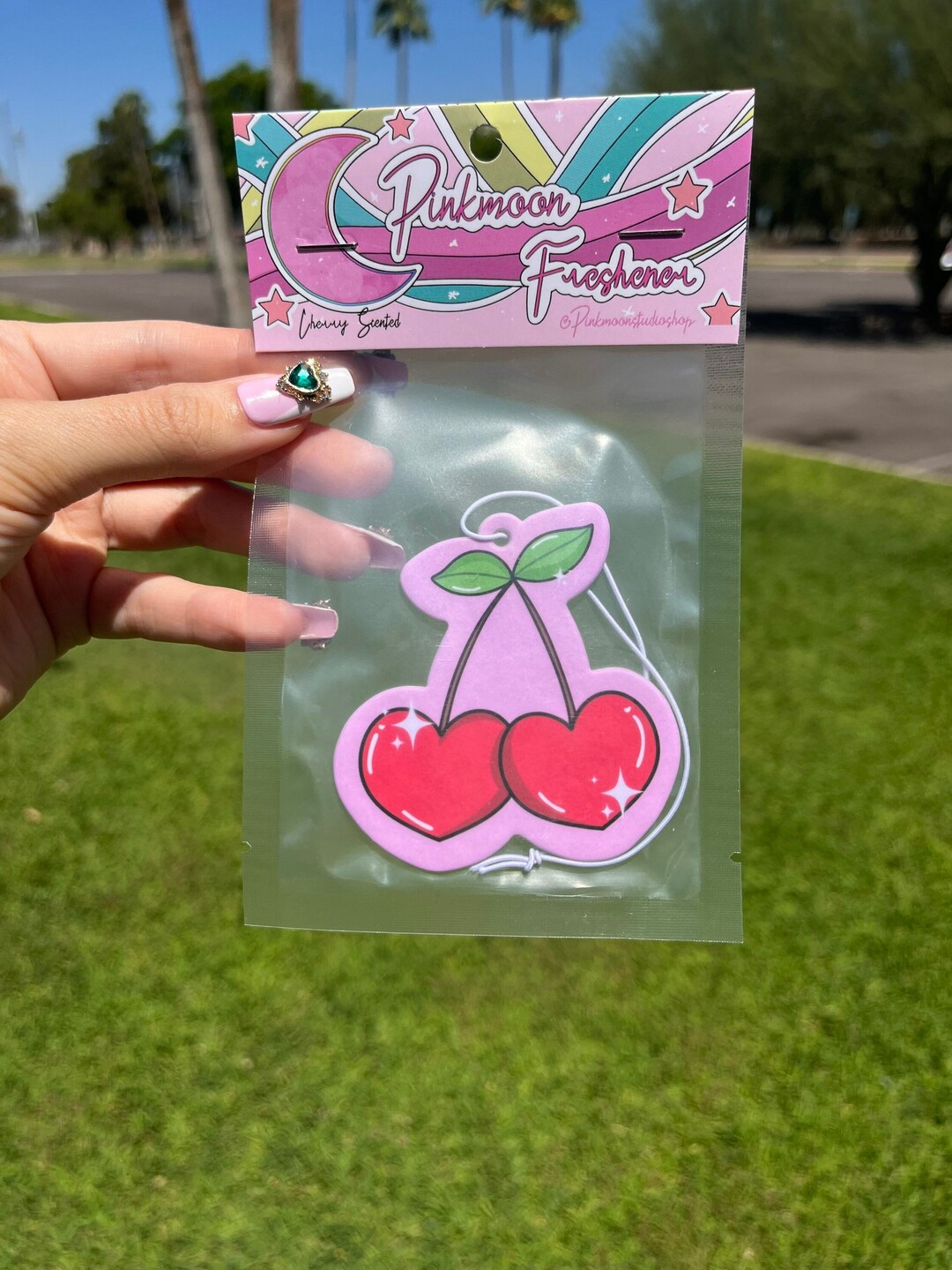 Trendy Cherry Car Air Freshener | Cherry Scented, Girlie Car Decor, Car ...