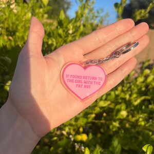Return to Fat Ass Keychain, Acrylic Keychain, Baddie Keychain, Car ...