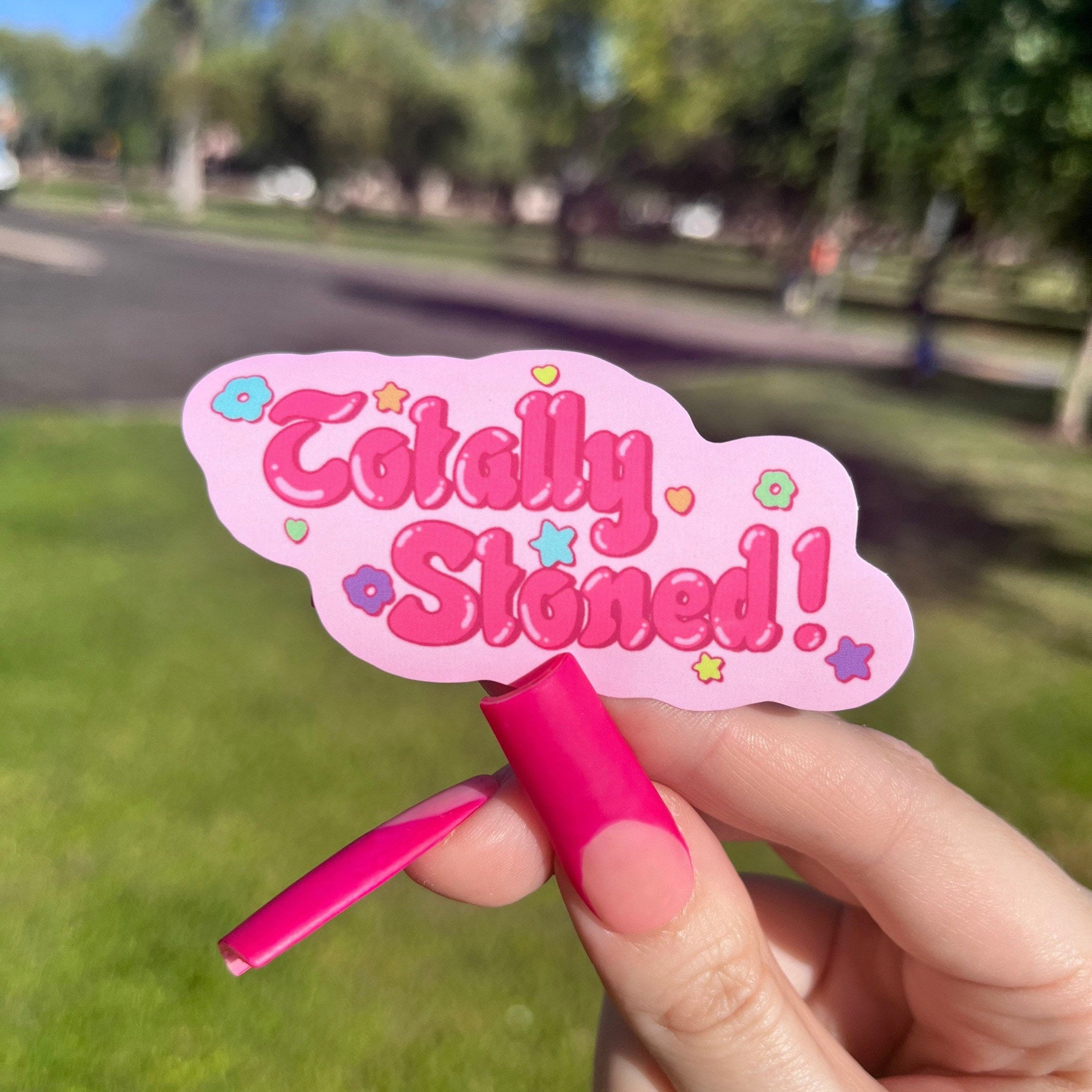 Totally Stoned Stoner Water Resistant Sticker | Y2k Baddie Sticker ...