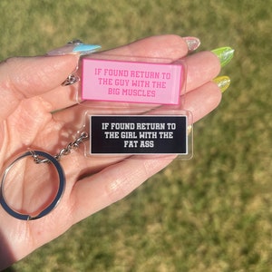 Return to Fat Ass Keychain, Acrylic Keychain, Baddie Keychain, Car ...
