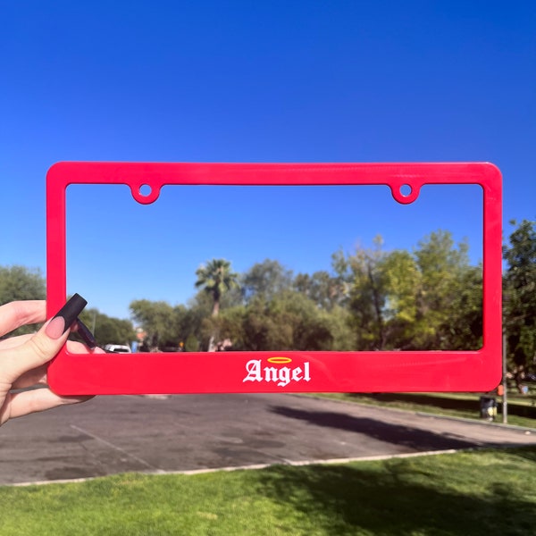 Angel License Plate Frame - Etsy