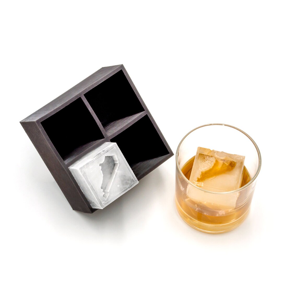 Kentucky Inverted 2" Ice Cube Tray, Soft Silicone Mold, Whiskey Gift ...