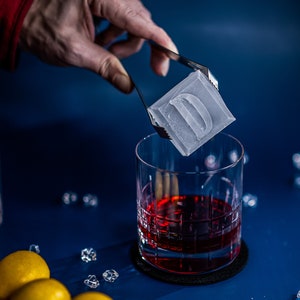 Monogrammed Ice Cubes, Custom 2 Inch Whiskey Rocks, Personalized ...