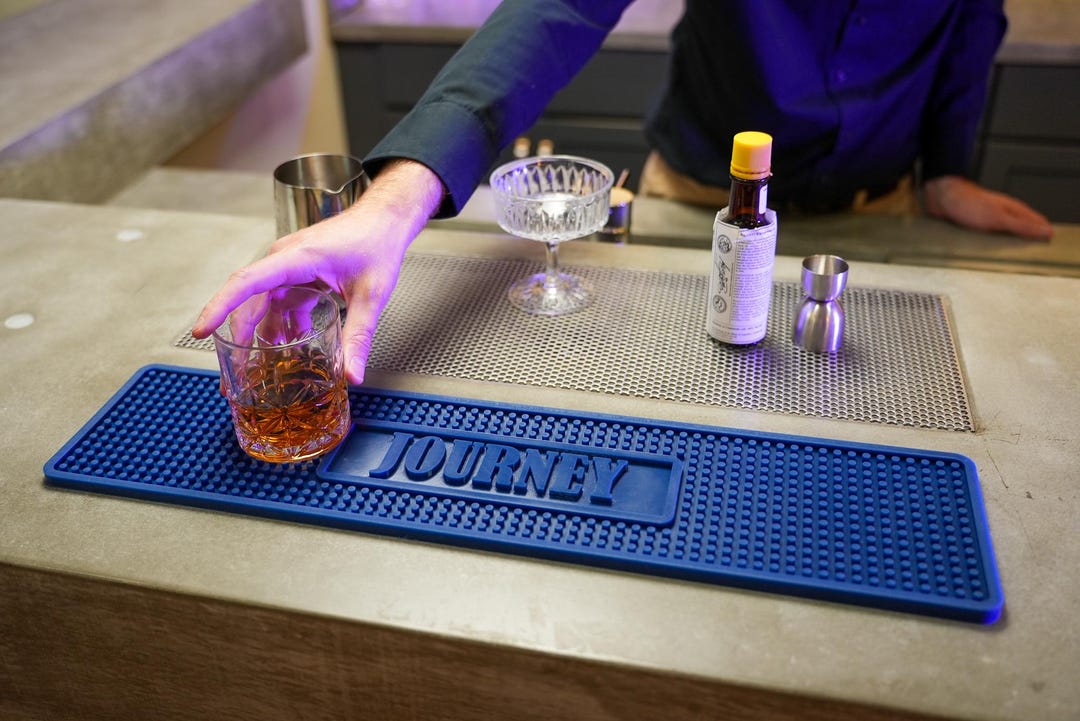 Large Custom Bar Mat | Food Grade Premium Silicone Barware | Dishwasher ...