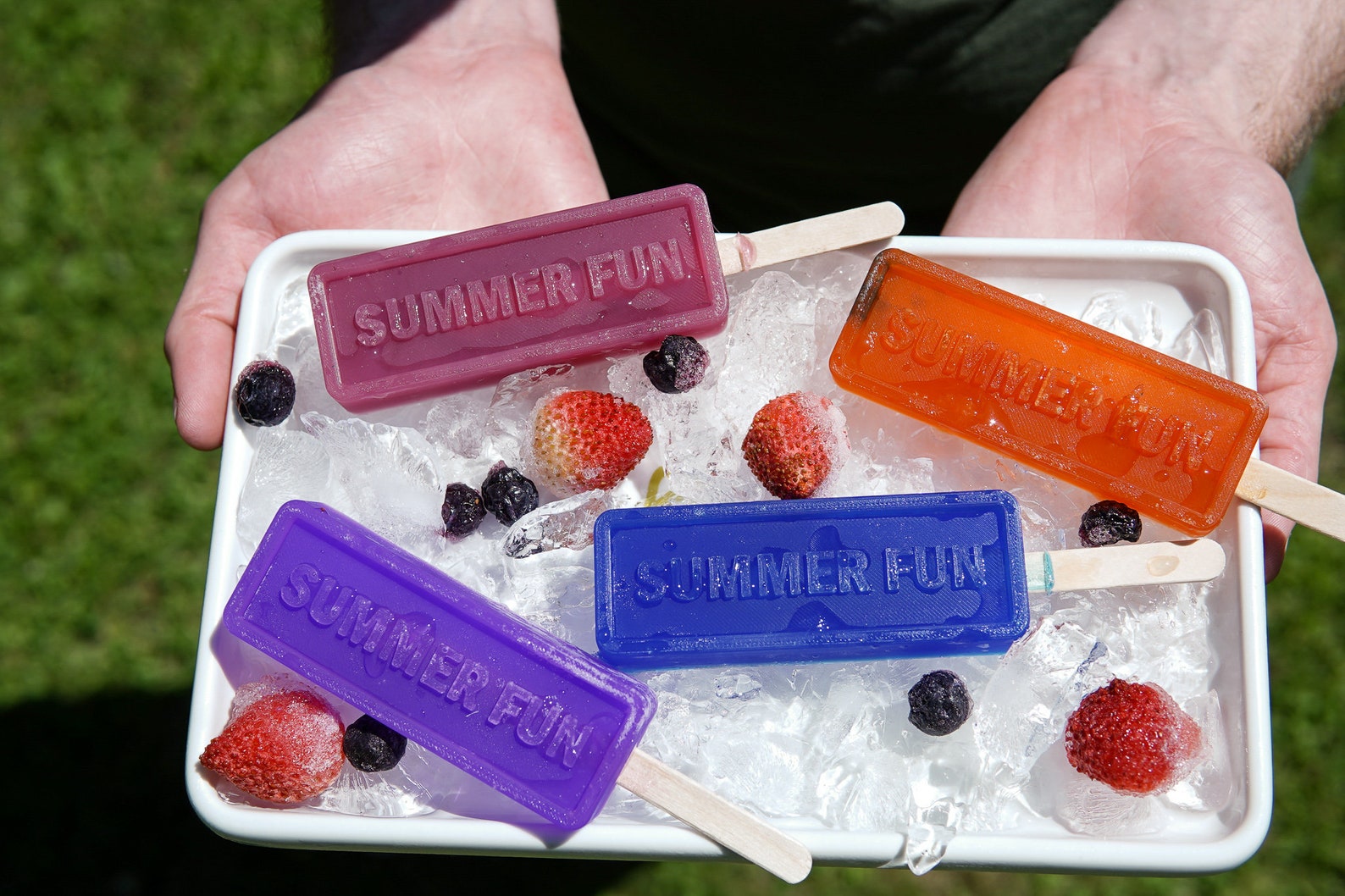 Personalized Popsicle Silicone Mold, Custom Text on Ice Cream, Cake Pop ...