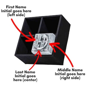 Monogrammed Ice Cubes, Custom 2 Inch Whiskey Rocks, Personalized ...