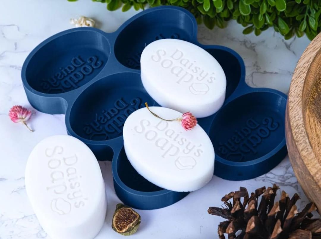 Custom Oval Soap Bar Mold (3.5x2.5") | Logo/graphic ONLY, Custom ...