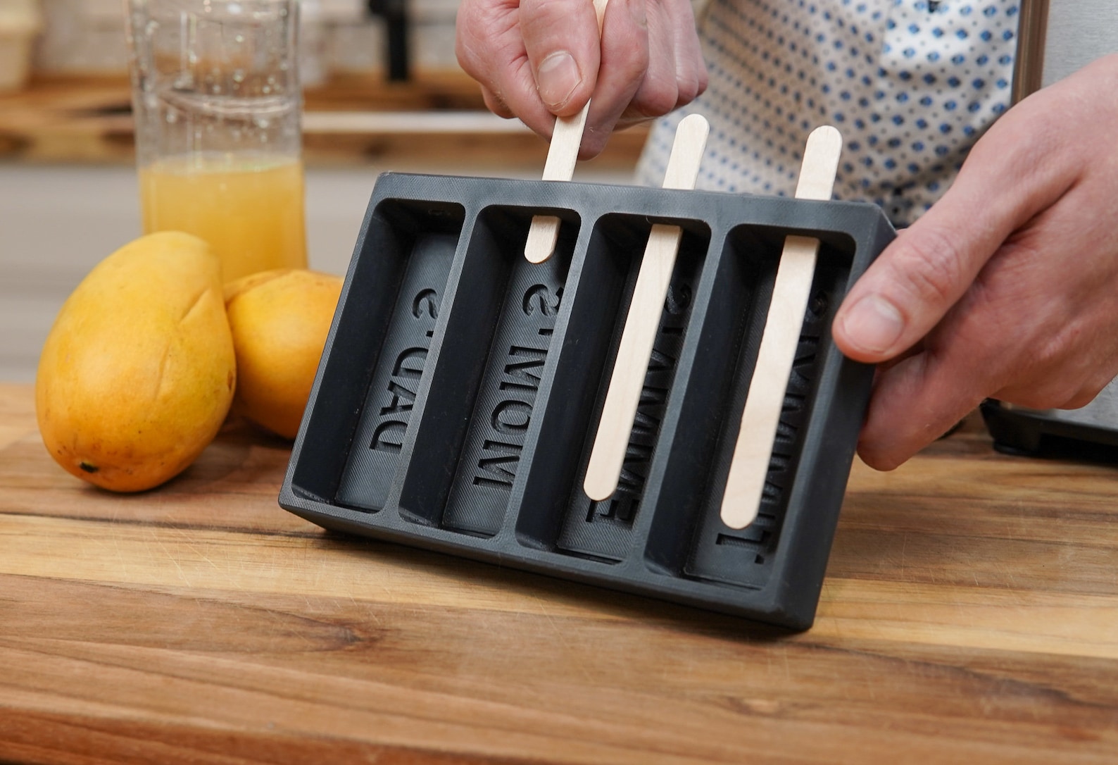 Personalized Popsicle Silicone Mold, Custom Text on Ice Cream, Cake Pop ...