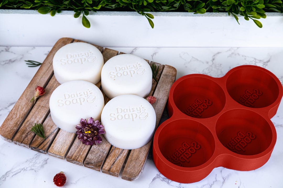 Custom Soap Mold (2" OR 3" Round Soaps) | Your Logo or Graphic on ...