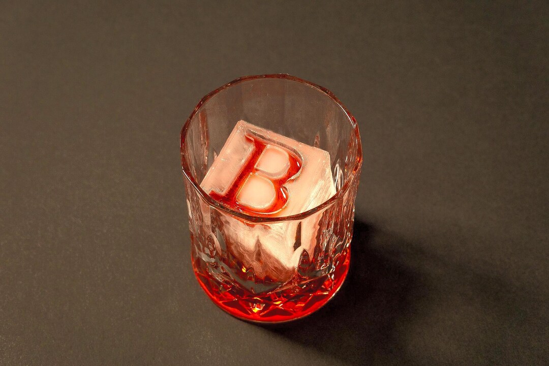 Personalized Letter Silicone Ice Cube Tray | Unique Cocktail Ice - Etsy