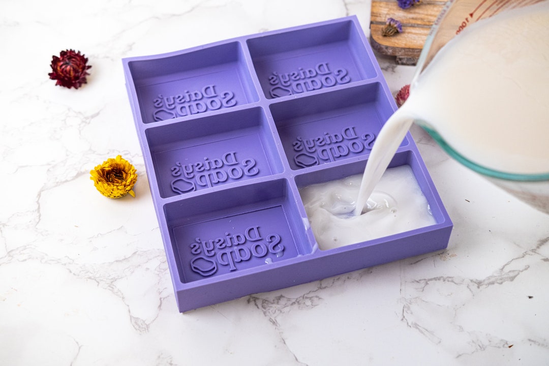 Custom Soap Bar Mold 3.5in X 2.5in Personalize With Logo or Text, Branded Soap Silicone Mold ...