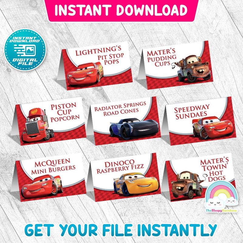 Cars Food Decorations - Etsy UK