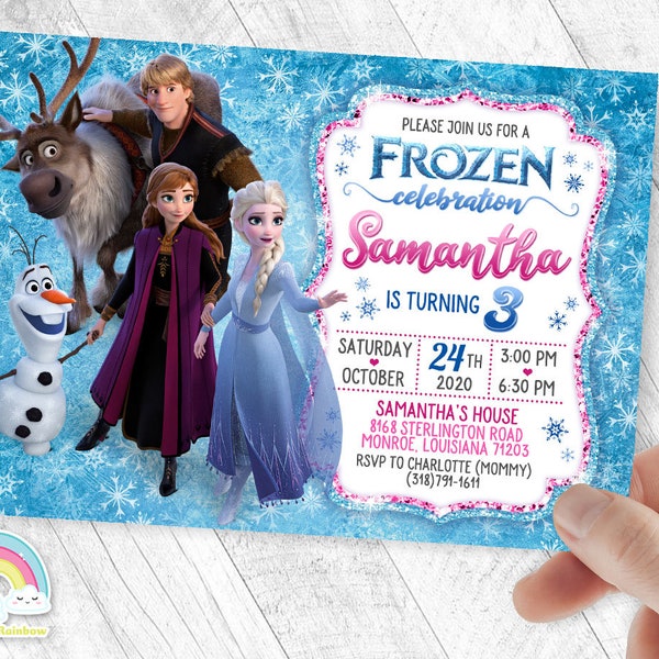 Frozen Invitation - Etsy