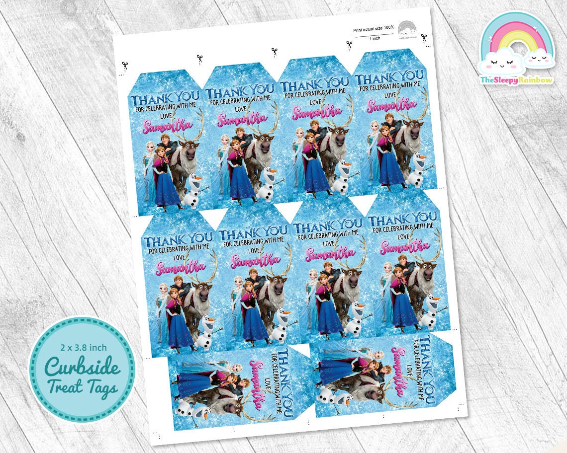Frozen Glitter Beautiful Elsa Anna Kristoff Sven Olaf Party - Etsy