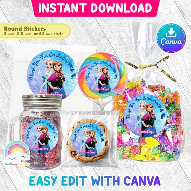 Elsa Stickers - Etsy