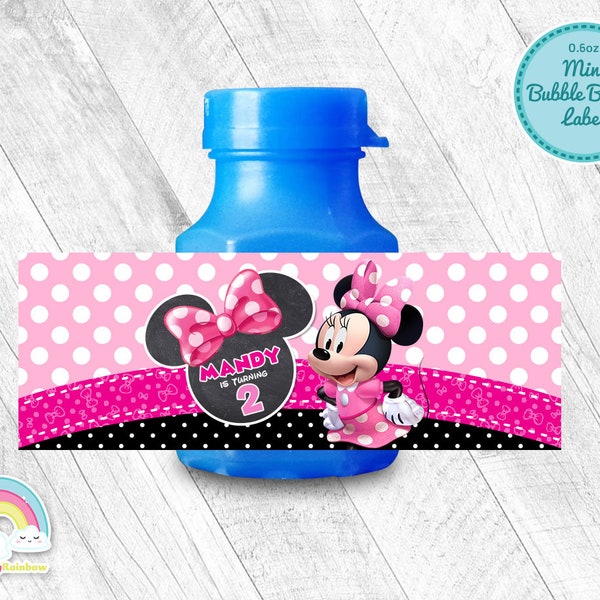 Minnie Mouse Labels - Etsy