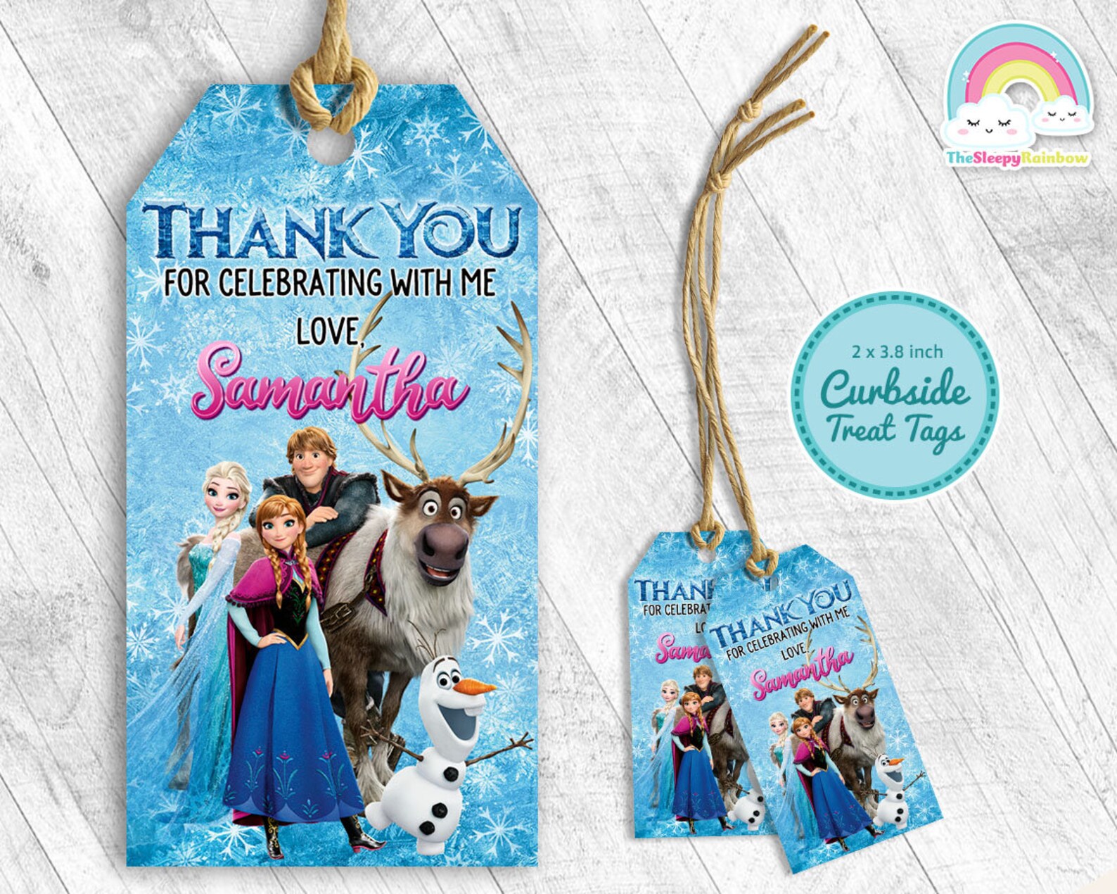 Frozen Glitter Beautiful Elsa Anna Kristoff Sven Olaf Party | Etsy