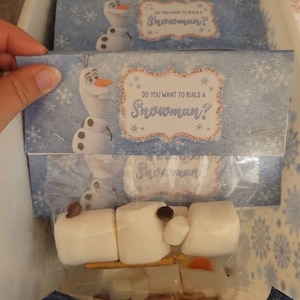 Olaf Frozen Do You Wanna Build a Snowman Birthday Party Treats Bag ...
