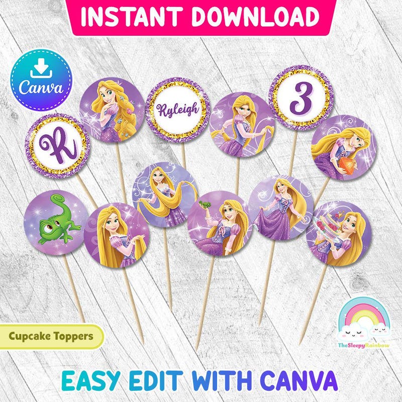 Tangled Digital Paper - Etsy