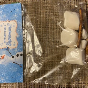 Olaf Frozen Do You Wanna Build a Snowman Birthday Party Treats Bag ...