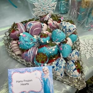 Frozen Elsa Anna Food Tent Birthday Party Printable Frozen Food Label 8 ...