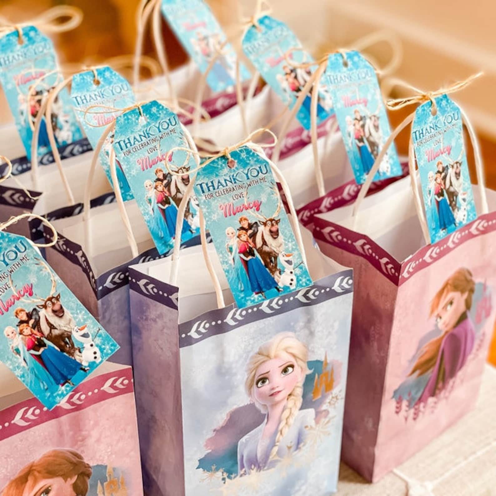 Frozen Glitter Beautiful Elsa Anna Kristoff Sven Olaf Party | Etsy