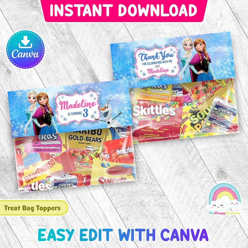 Frozen Favor Bags - Etsy