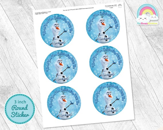 Alyssa Stickers Frozen Olaf