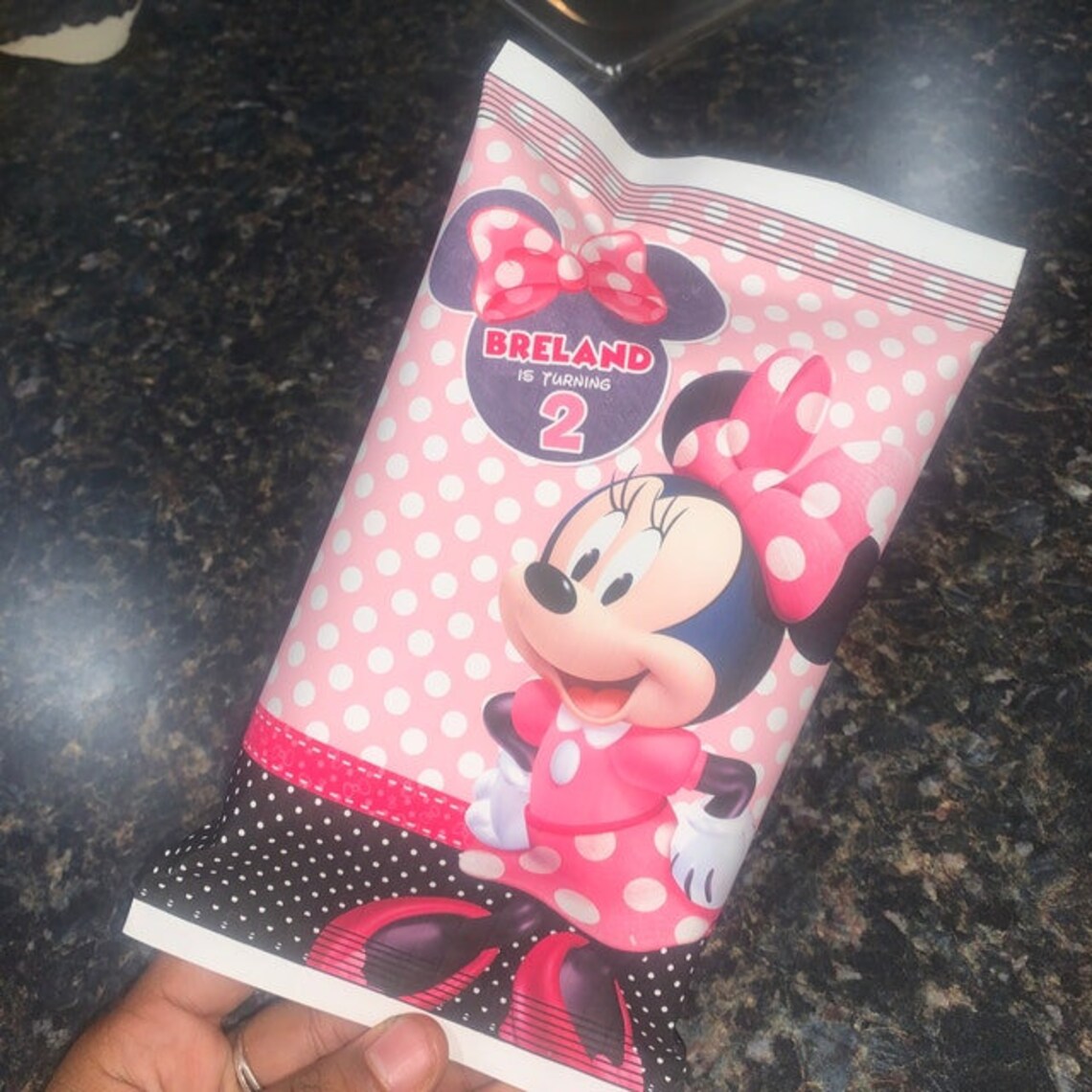 Minnie Mouse Birthday Party Chip Bags Wrapper Label Minnie - Etsy