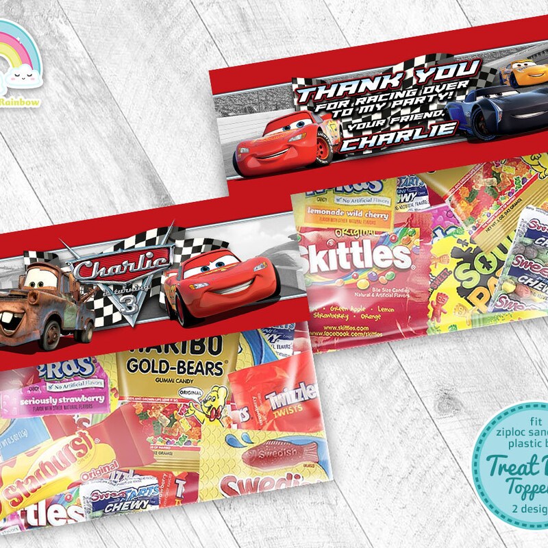 Cars Theme Birthday Goodie Bag - Etsy