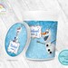 Olaf Frozen Birthday Party Cotton Candy Tub Wrapper Label Frozen Olaf 2 ...