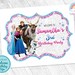 Frozen Elsa Anna Kristoff Sven Olaf Welcome Birthday Sign Frozen Door ...