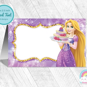 Princess Rapunzel Food Tent Birthday Party Printable Tangled Food Label ...