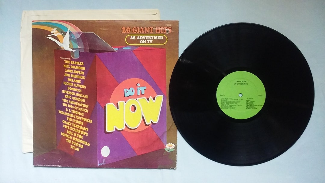 Do It Now, 33 Rpm, 20 Giant Hits, Only on TV, Ronco Teleproducts, the ...