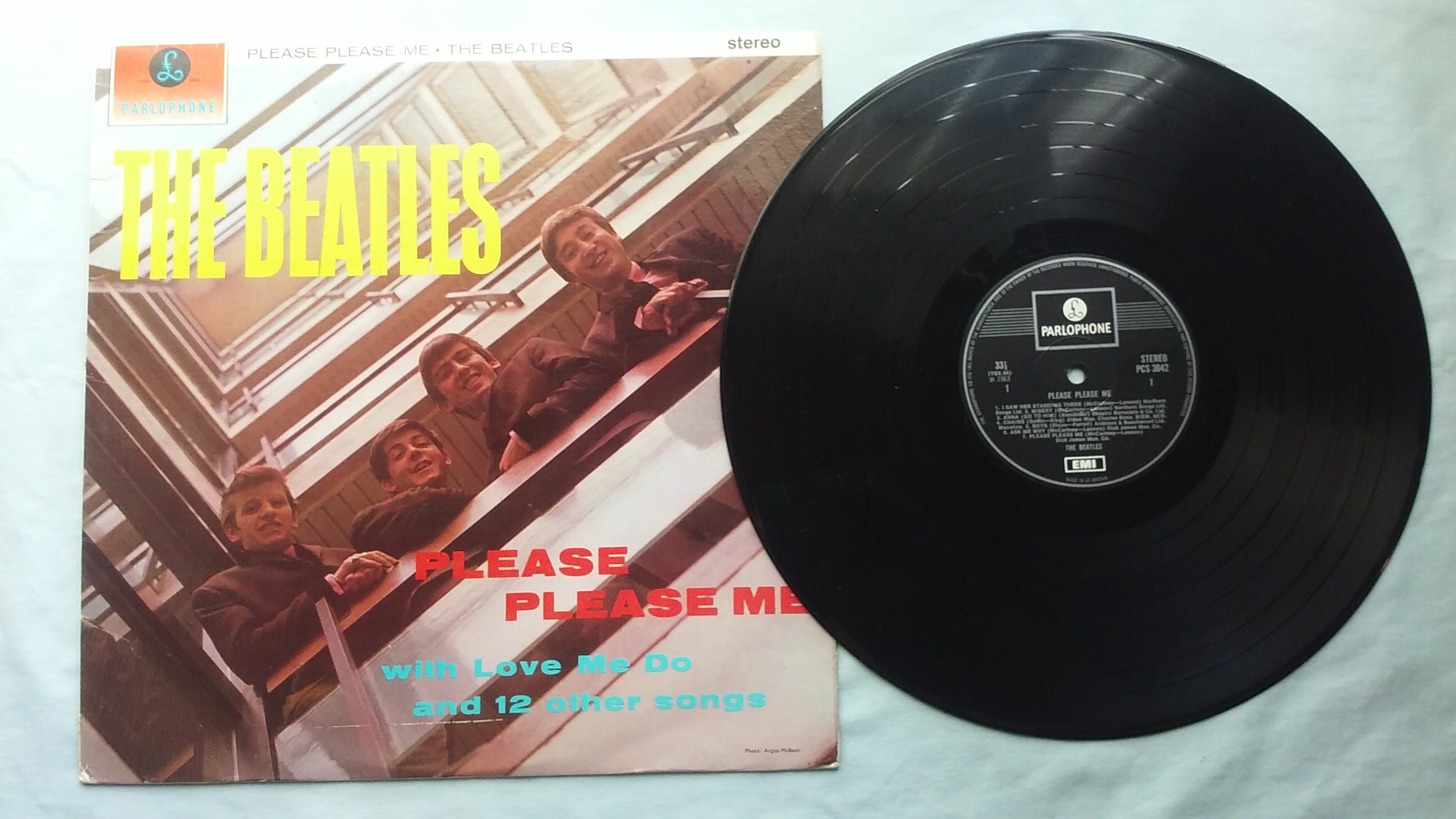 The Beatles, Please Please Me, LP 33 Rpm, Parlophone, Rare Stereo ...