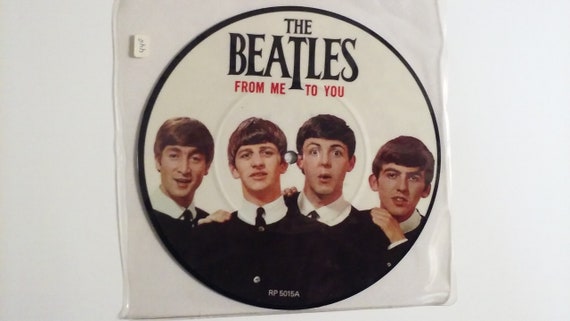 The Beatles 45 rpm image in vinyl A side From Me To You B | Etsy