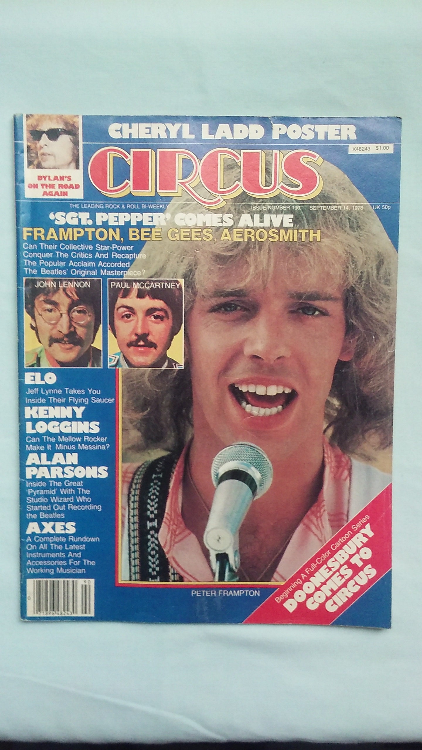 Circus Magazine, Sept 1978, Peter Frampton Cover, Cheryl Ladd Poster ...