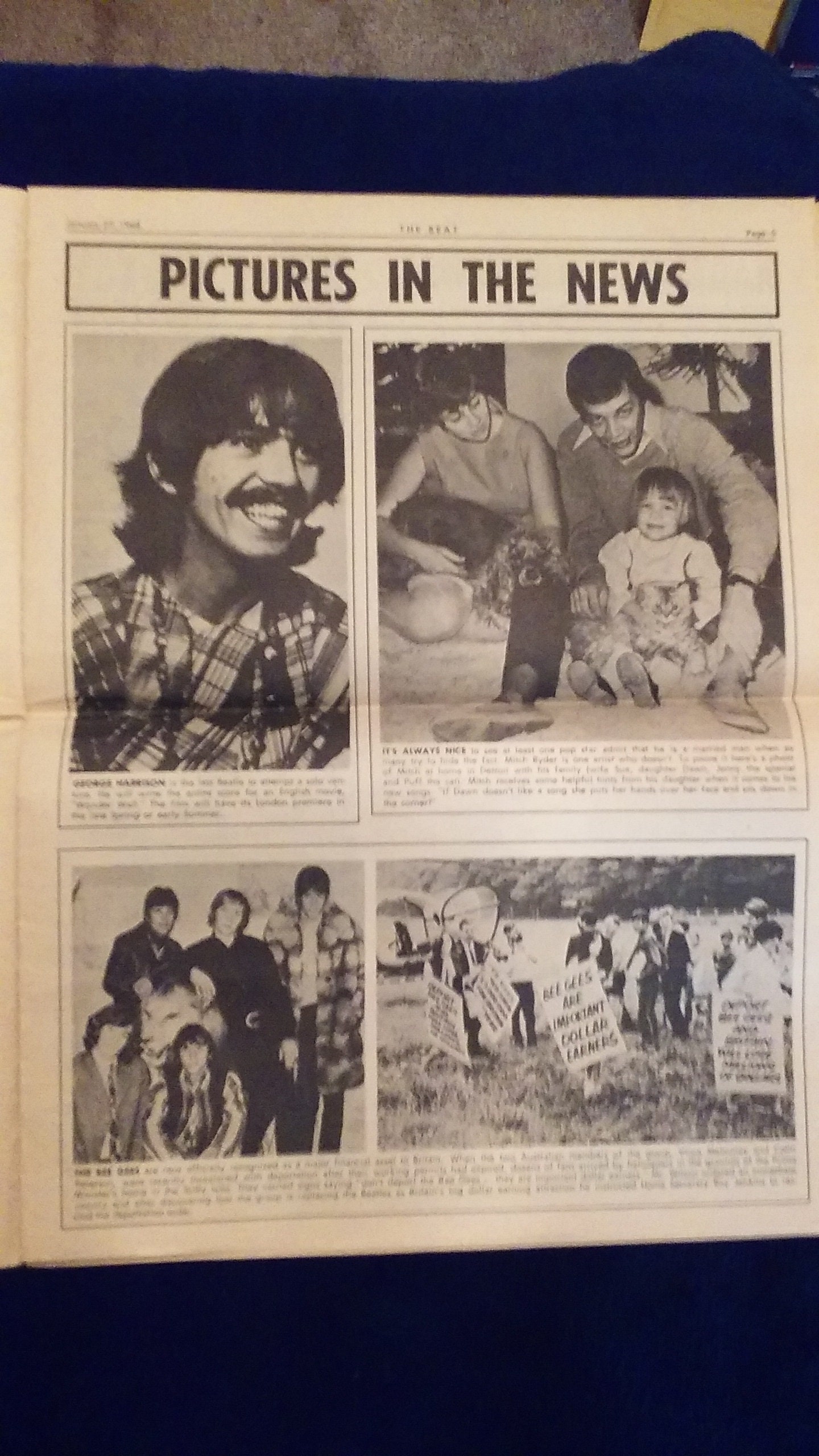 Beat Music Magazine, KIMN Denver, 27 janvier 1968, Ringo, Smothers ...