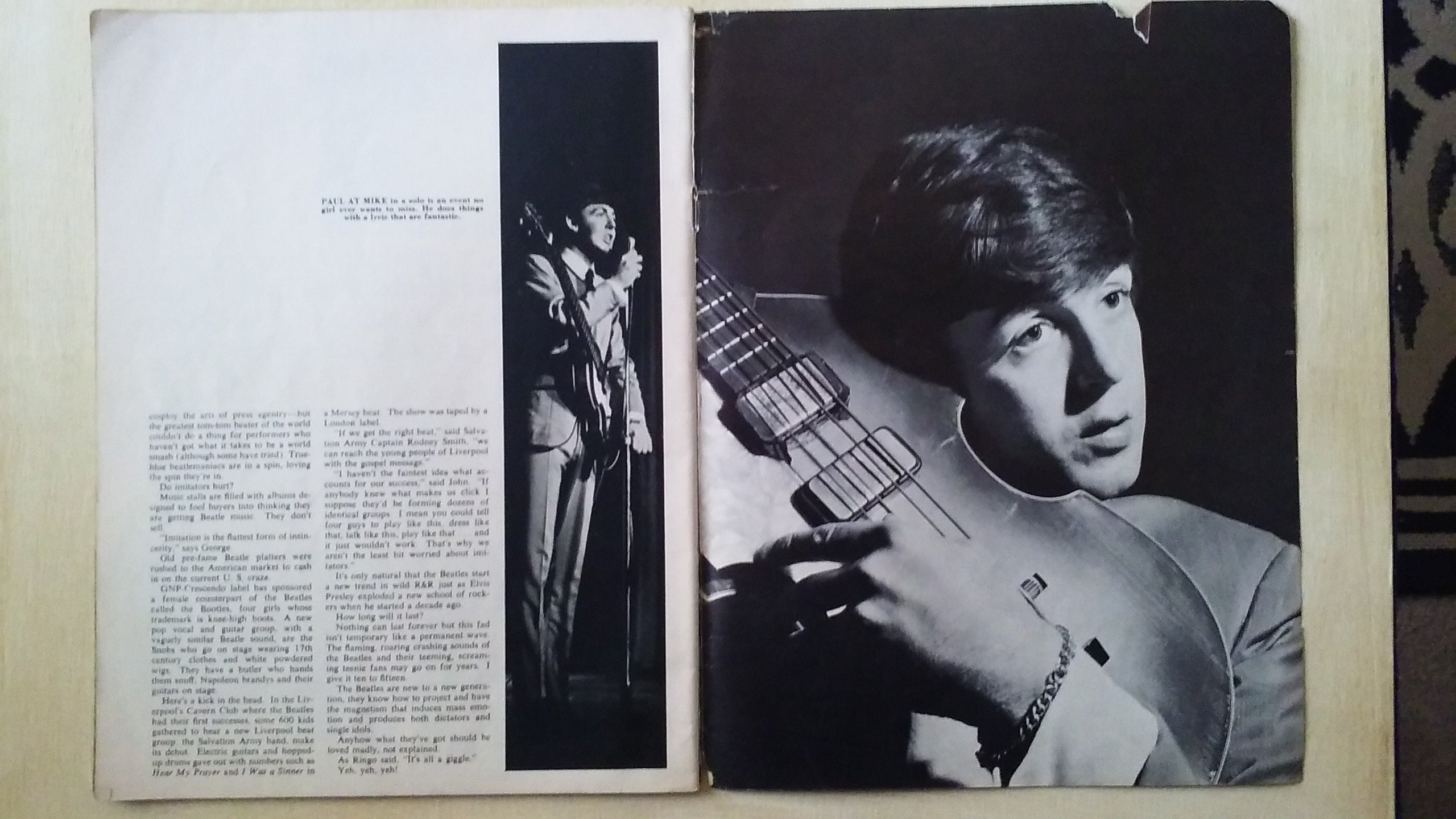 THE BEATLES, the Original, Beatles Book, Earl Leaf, Beatlemania, Ex ...