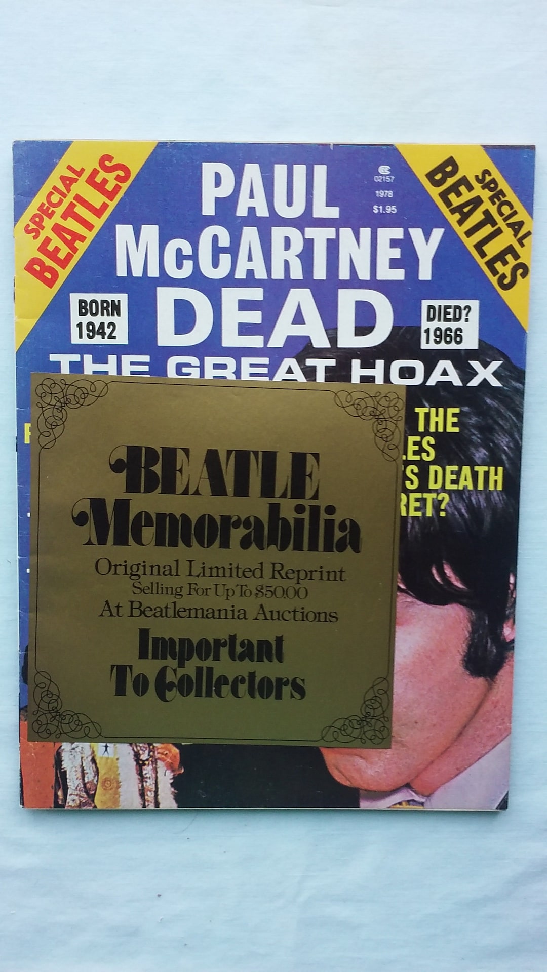 Beatle Memorabilia, Paul Mccartney Dead, the Great Hoax, Limited Print ...