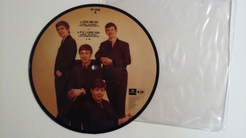 The Beatles, 45 Rpm, A Side, Love Me Do, B Side, PS I Love You, RP 4949 ...